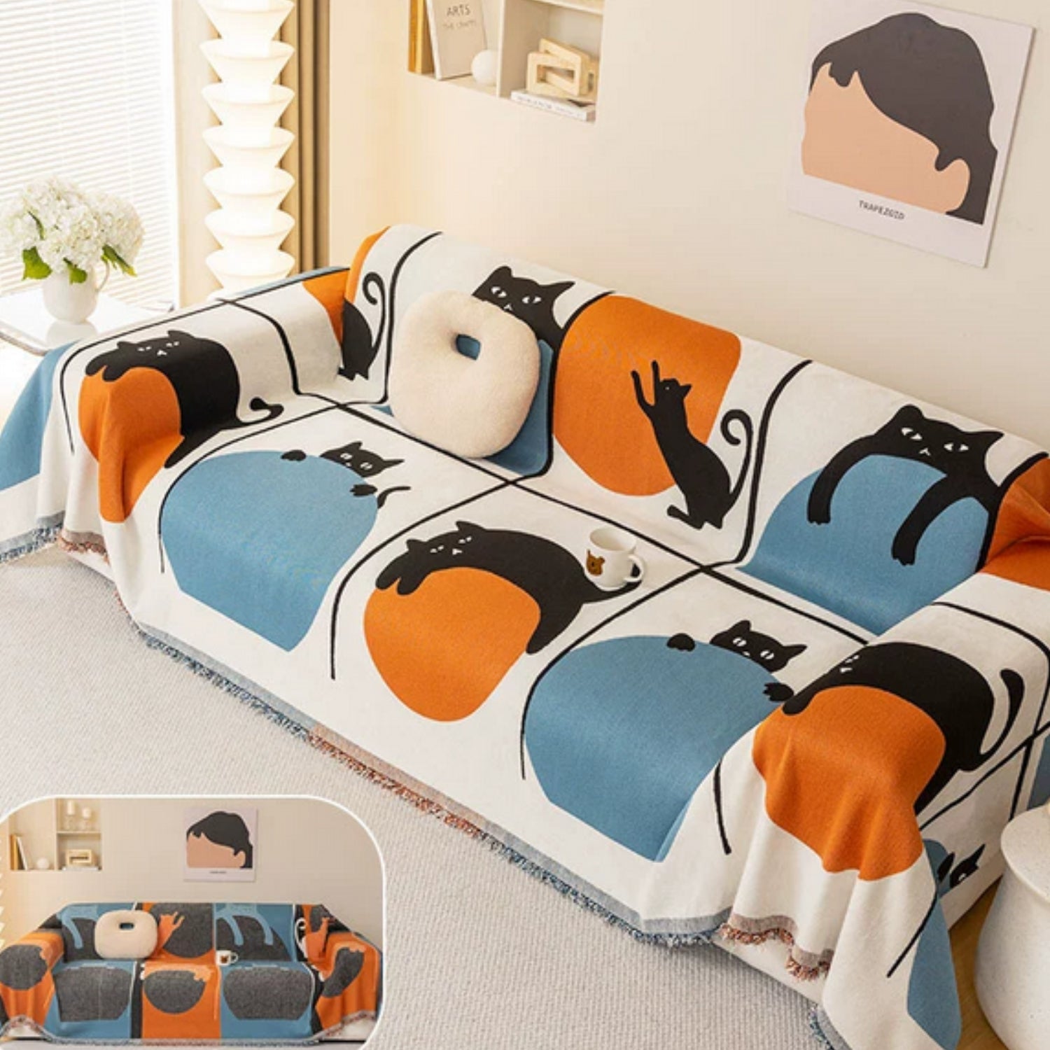 Bellavue Catwalk Woven Sofa Cover – Casa & Beyond.