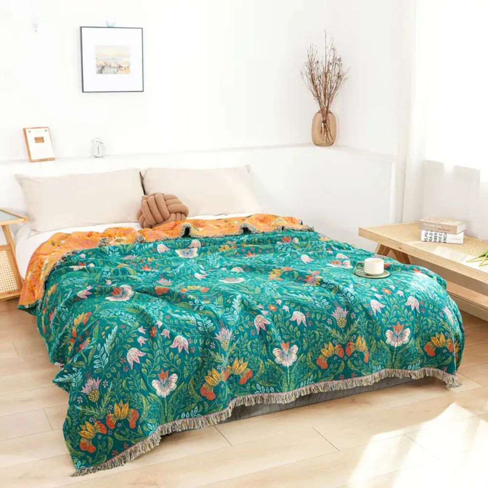 Sunset Forest Cotton Blanket – Casa & Beyond.